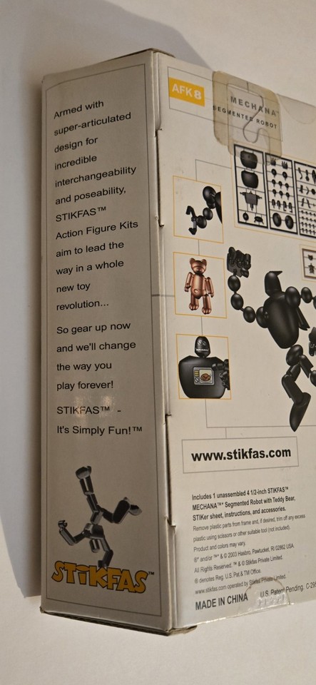 STIKFAS MECHANA SEGMENTED ROBOT W/TEDDY BEAR ACTION FIGURE KIT 2003 ...