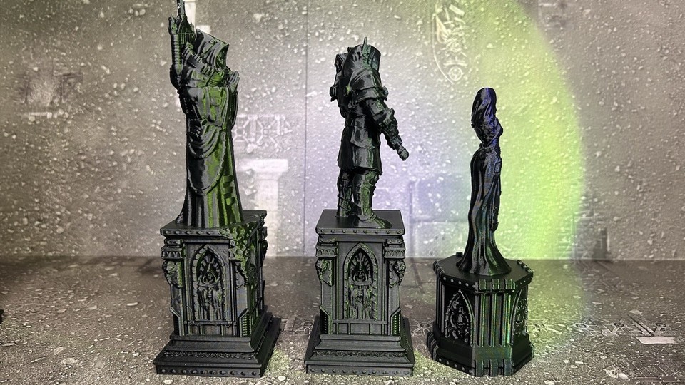 Tabletop Terrain -10 Pieces- Statues & Statue Ruins- Great for ...