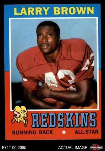 1971 Topps #115 Larry Brown Redskins TCU 5 - EX | eBay