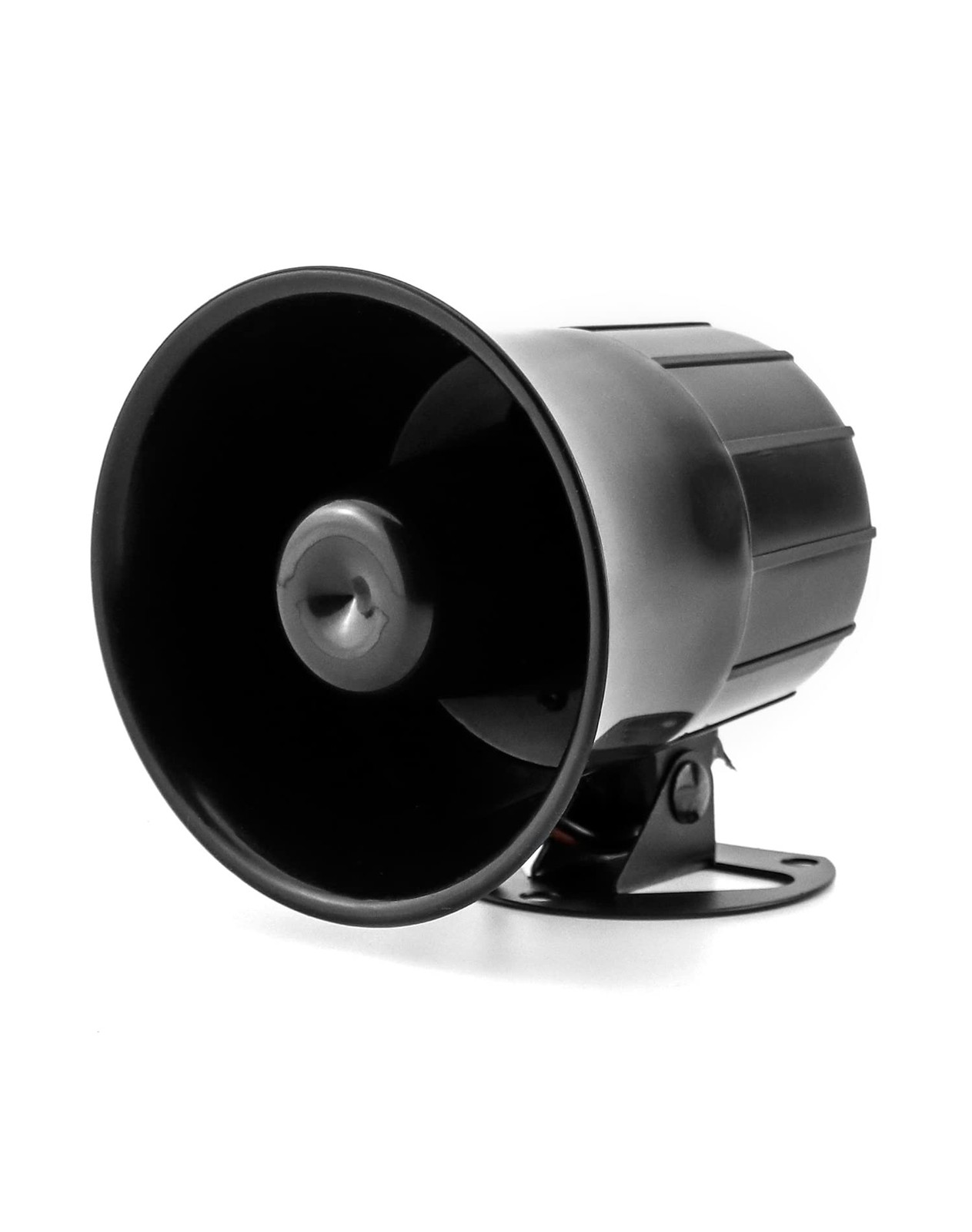 QWORK Electric Siren Horn, DC 12V Security Loud Wired Alarm 1 Pack ...