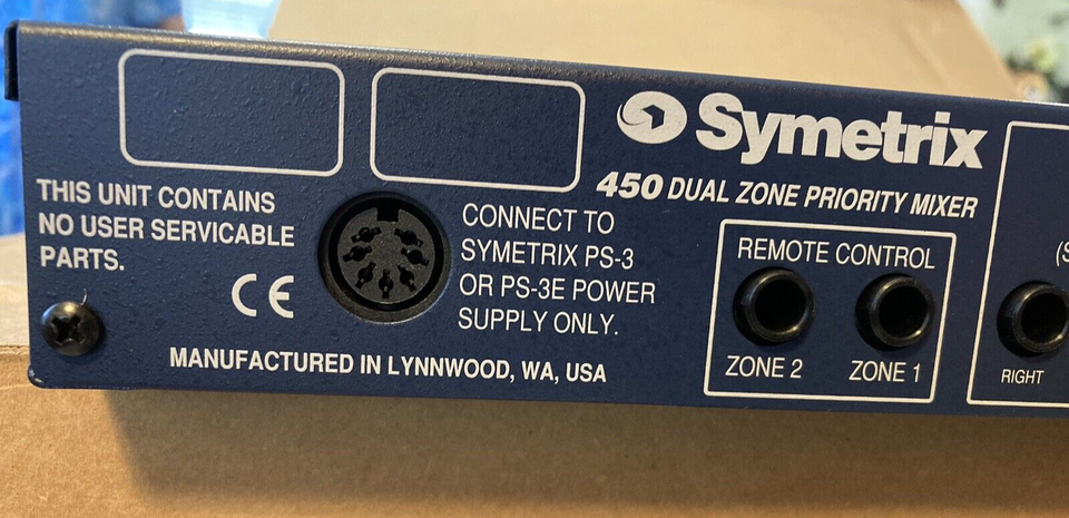 SYMETRIX 450 DUAL ZONE PRIORITY MIXER --NEW in Box--Surplus Stock | eBay