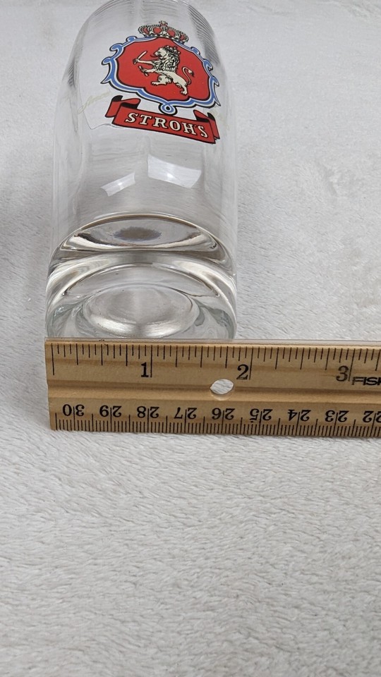 Stroh's Rastal Pilsner Beer Glass .25L Crystal Since 1850 Made In ...