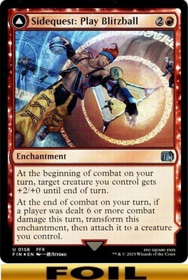 1x - Sidequest: Play Blitzball - FOIL - Final Fantasy - UC NM MTG | eBay