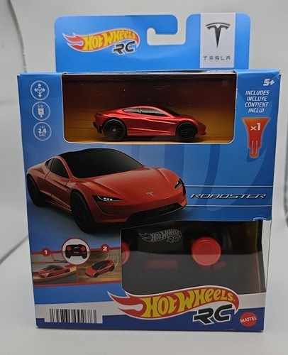 Hot Wheels Remote Control RC Tesla Roadster 2022 New Red 1/64 | eBay