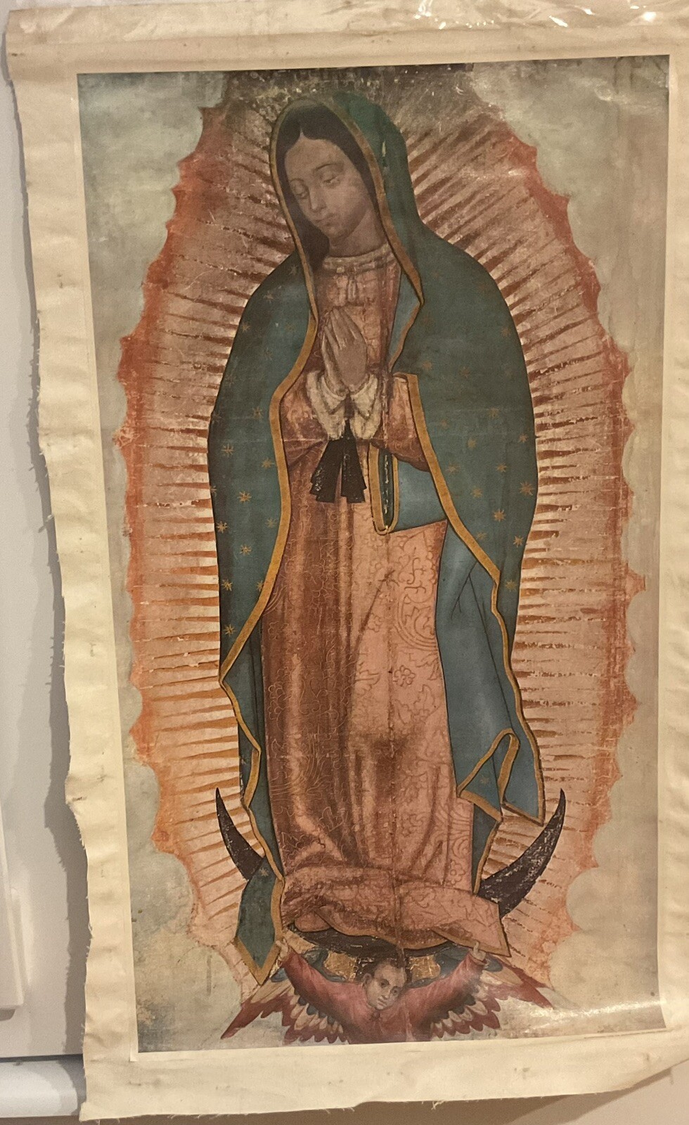 22 X24 Our Lady Of Guadalupe On Canvas Copy Of Authentic Digital Image ...