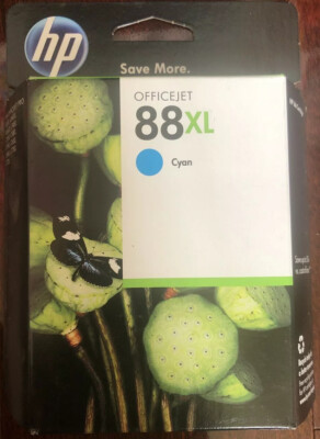 GENUINE HP 88XL CYAN INK CARTRIDGE 04/2013 SEALED IN BOX C9391AN | eBay