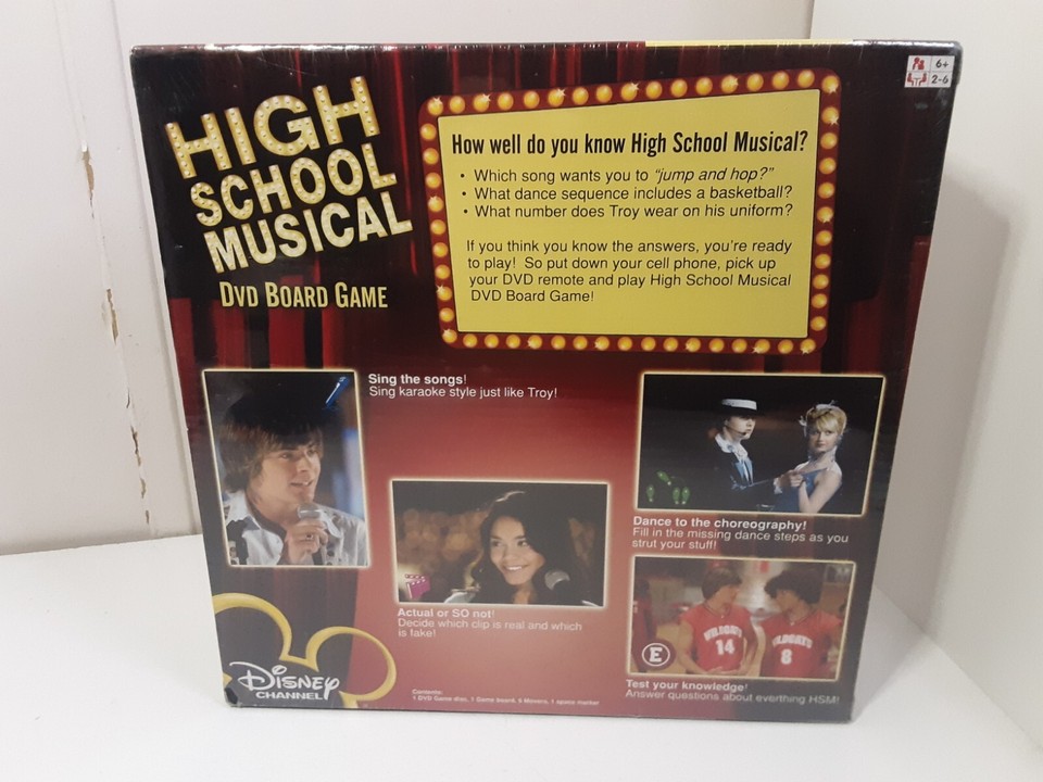 Disney Channel High School Musical Mattel DVD Board Game Brand New ...