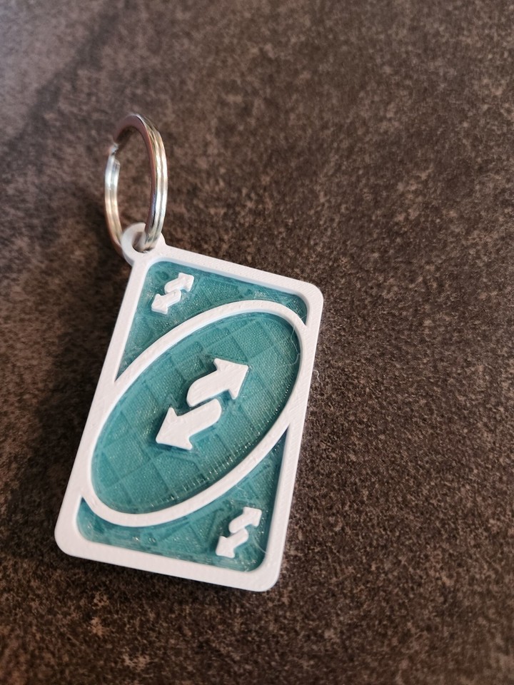 Uno Reverse Card Keychain, Card Game Keychain, Uno, Dos, Reverse Card ...