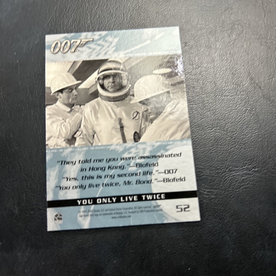 Cno James Bond 007 Quotable 2004 #52 Drax Cha Moonraker Sean Connery | eBay
