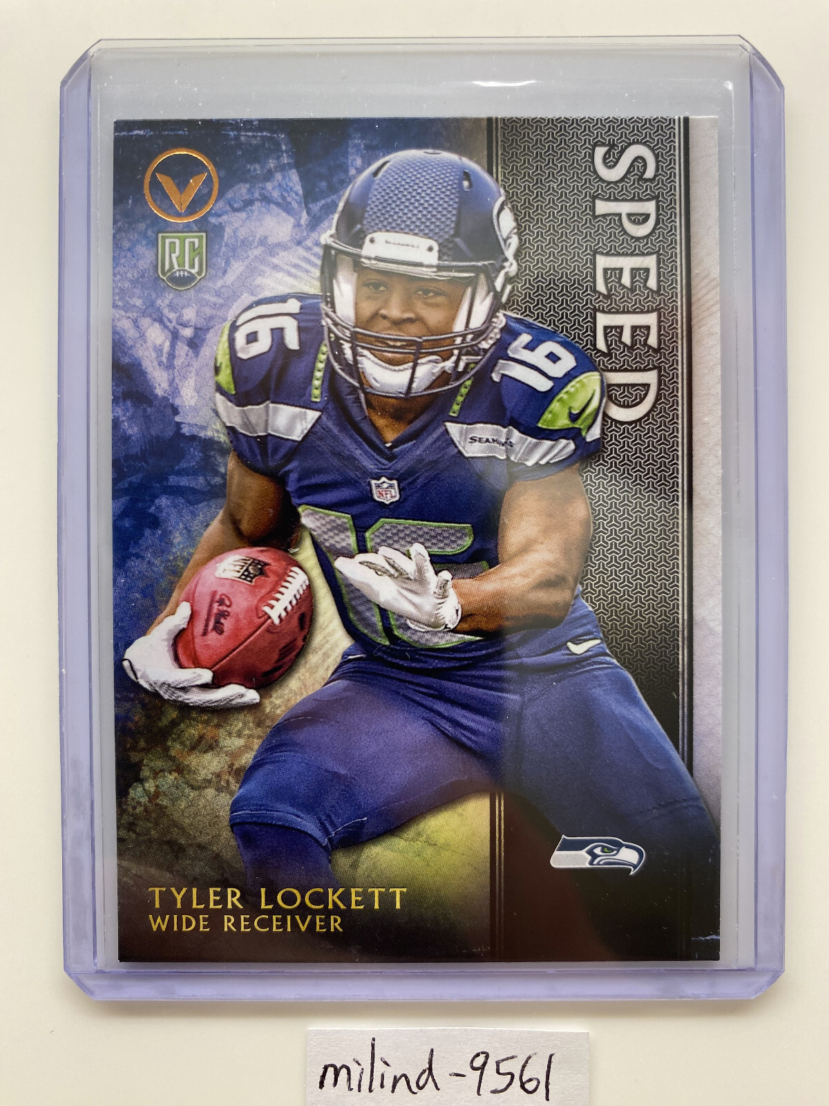 2015 Topps Valor - Tyler Lockett Speed Parallel Rookie Card #134 NFL ...
