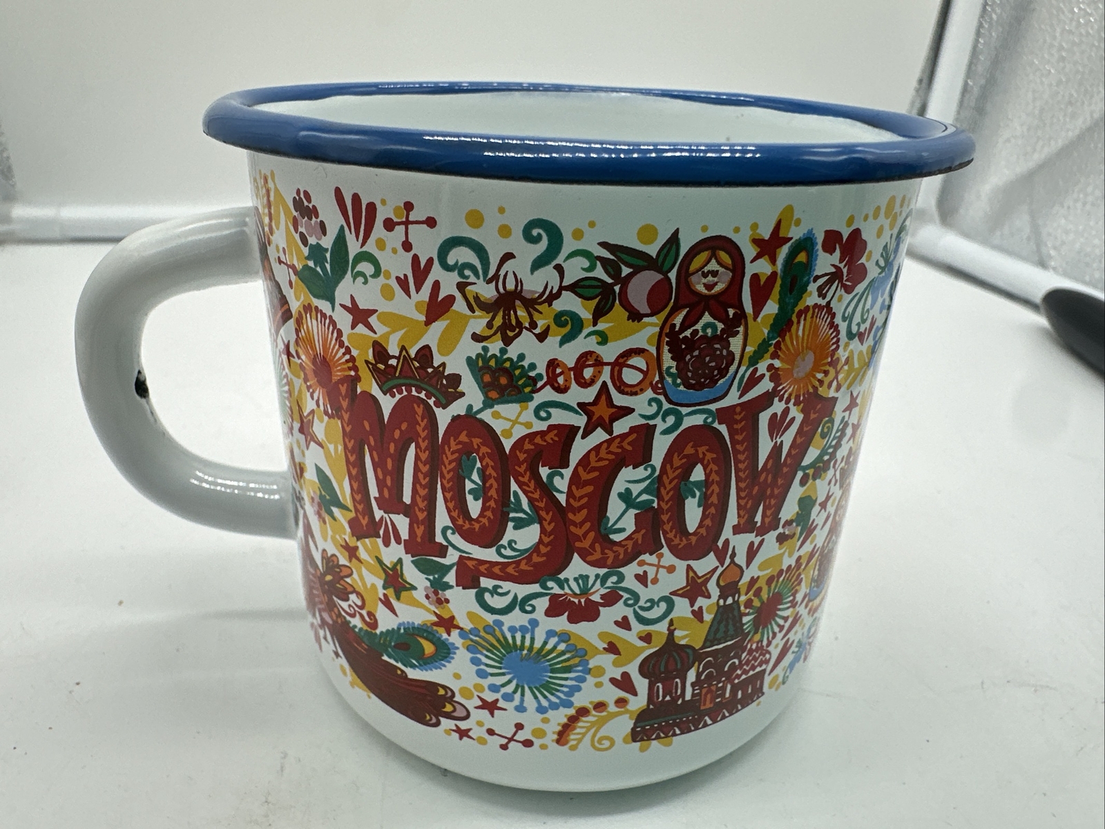Moscow Russia Enamel Soviet Mug New Yarkoyarko Sankstore | eBay