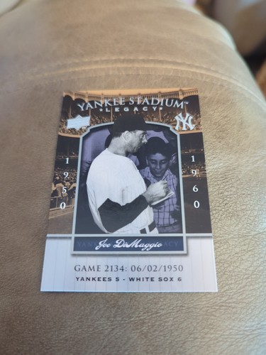 Joe DiMaggio 2134 2008 Upper Deck Yankee Stadium Legacy | eBay