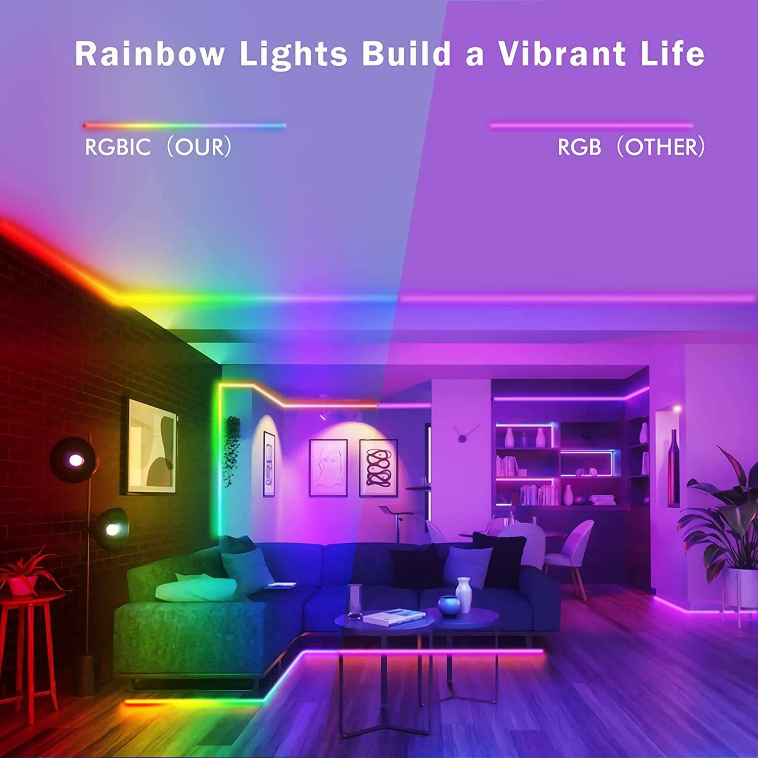 USB Backlight RGB LED Stripe Leiste Streifen Band Licht Lichterkette ...