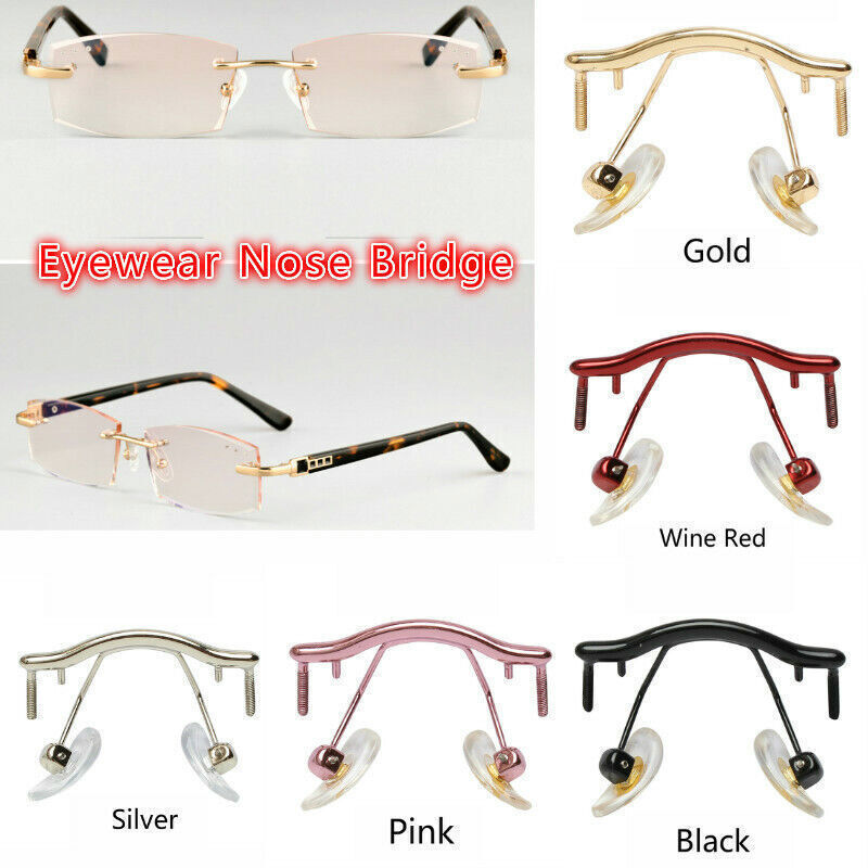 1Pcs Rimless Eyewear Nose Bridge Replacement Anti Slip Glasses ...