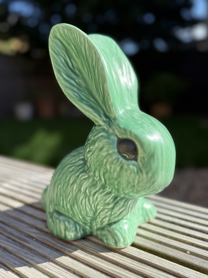 Sylvac Snub Nose Large Bunny Rabbit Model 1028 Vintage Pale Green 10 ...