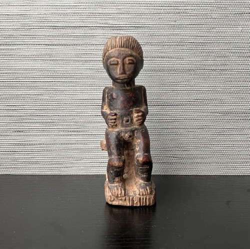 Antique African Wooden Carved Female Luba or Akua'ba Statue/Figure, 5 7 ...