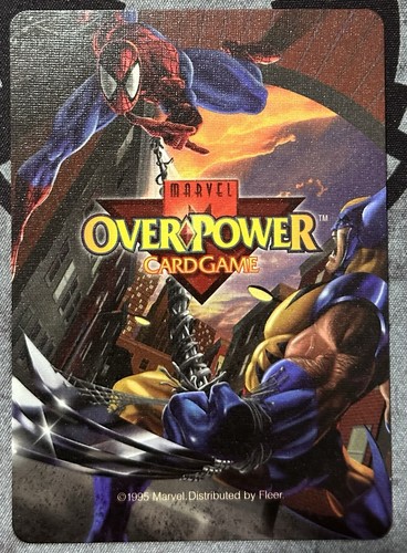 Fleer 1995 OverPower Marvel: ENERGY E7 Cyclops Power Card Power Surge ...