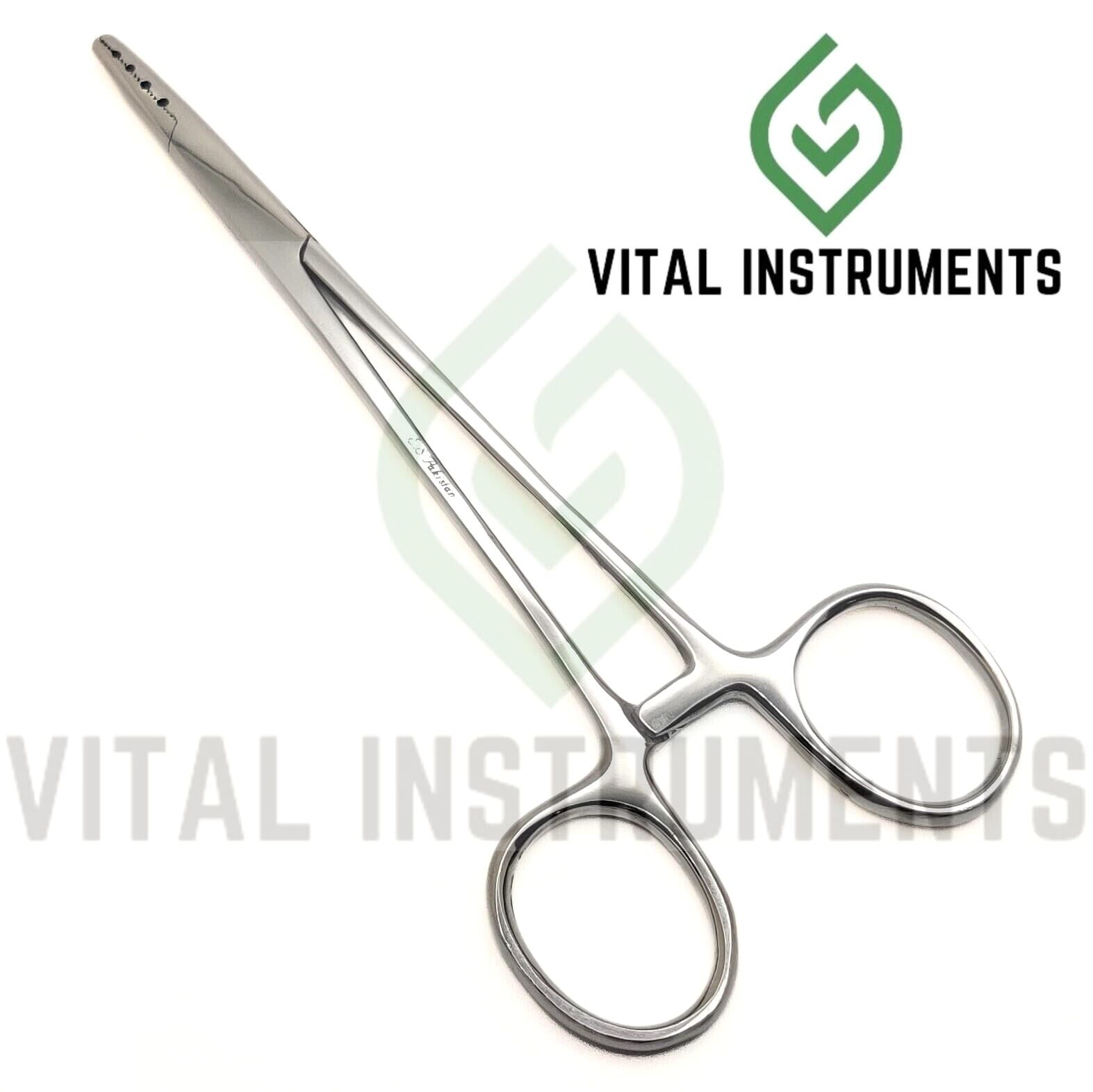 Abbey Needle Holder 5" Serrated 4 Holes Veterinary Surgical Instrument ...