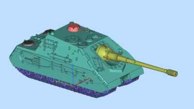 3D Printed 1/72 D Series Maus Series Maus Attack Vehicle Model Kit ...