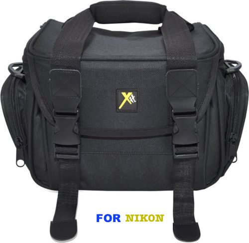 LARGE PADDED CAMERA BAG CASE FOR NIKON D3000 D3100 D3200 D3300 D3400 ...