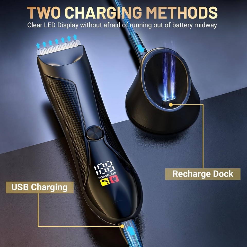 Manscape Groin Hair Trimmer for Men Safe Ball Shaver Ceramic Blade Ball ...