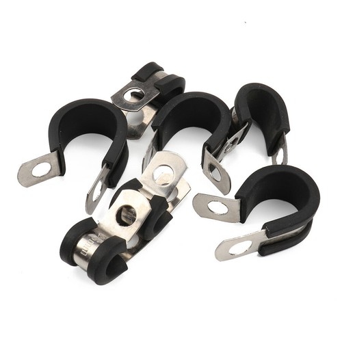 Car Brake Fuel Wire Retaining Clamps 47Pcs Rubber Lined Stainless Steel ...