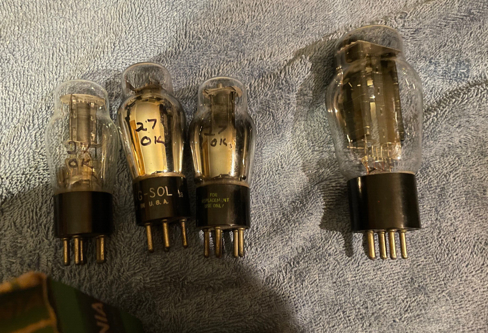 Lot of 14 NEW and USED antique radio tubes ST shape TESTED | eBay
