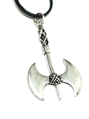Axe Pendant Viking Necklace Double Axe 925 Sterling Silver Jewellery & Boxed | eBay