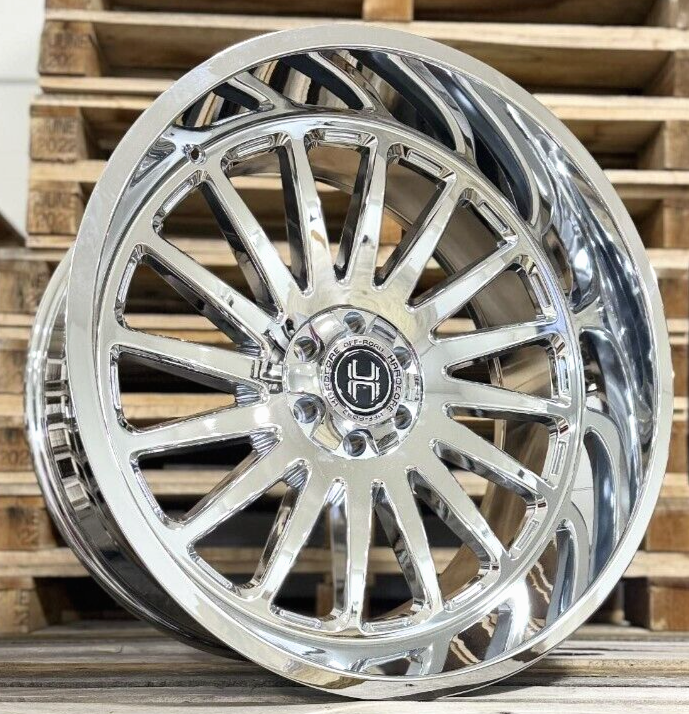 4 NEW 20x10 Hardcore HC105 Wheels -19 Chrome 8x180 GMC CHEVY 2500 ...