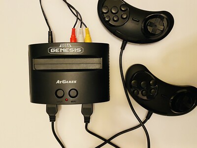 AtGames Sega Genesis Classic Mini Game Console w 80 Built-In Games ...