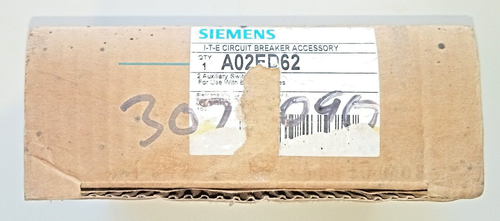 Siemens A02ED62 Circuit Breaker Accessory 2-Auxiliary Switch 240VAC ...