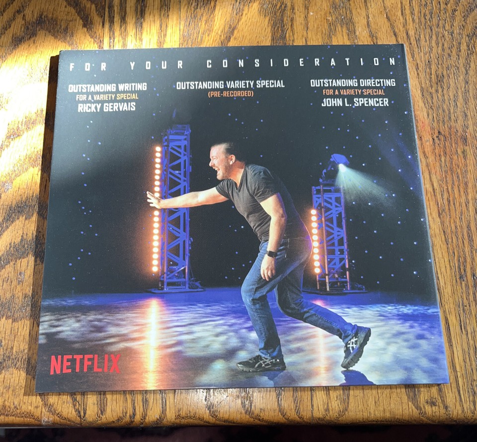 Ricky Gervais HUMANITY DVD Netflix FYC STAND-UP COMEDY | eBay