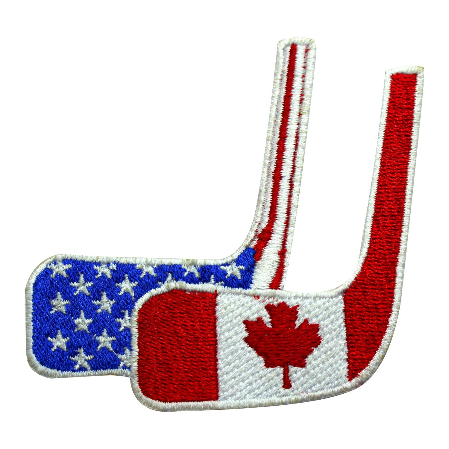 Hockey Stick USA Canada patch NHL patch Embroidery Iron on Sew on Patch ...