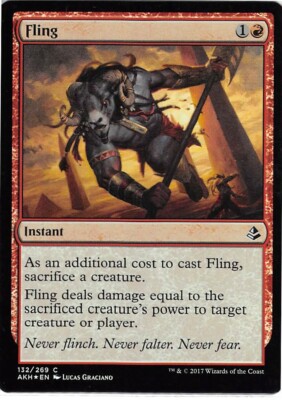 Fling *FOIL Common* Magic MtG x1 Amonkhet | eBay