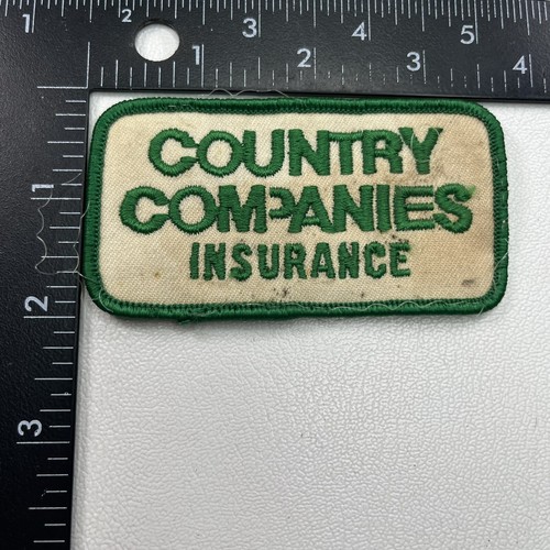 Vintage ROUGH! COUNTRY COMPANIES INSURANCE Advertising Patch 00SE | eBay