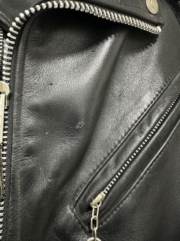 Schott Perfecto 618 Leather Riders Jacket Black Maid in USA Men's ...