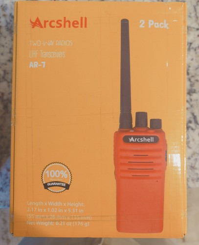 AR-7 UHF Two Way Radios With Two Handsets Charger Battery And ...