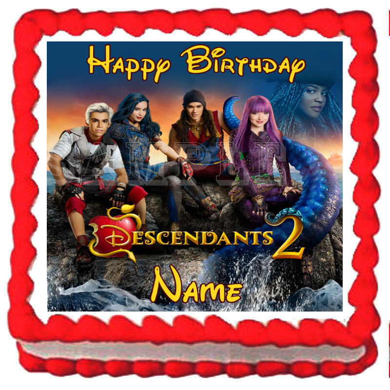 DESCENDANTS Party Edible Cake topper image | eBay
