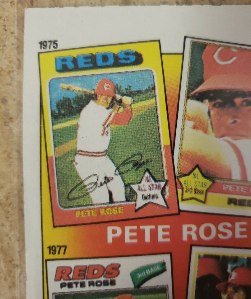 Topps Error Baseball Card Pete Rose Miscut | eBay