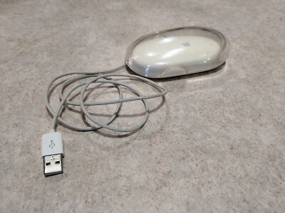 GENUINE APPLE USB MOUSE CLEAR M5769 - RJ | eBay