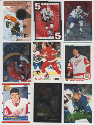 Keith Primeau 2005-06 SP Game-Used AUTHENTIC FABRICS #01/75 UD ICE GOLD ...