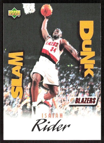 1997-98 7699B UPPER DECK SLAM DUNK Isaiah Rider Portland Trail Blazers ...