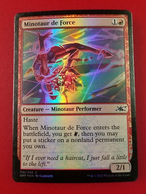 1x Minotaur de Force | FOIL | Unfinity | MTG Magic Cards | eBay