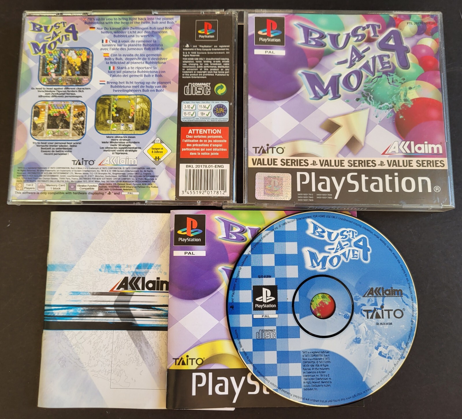 Sony PS1 PlayStation One Game Disk Manual Case Choose Retro Gaming PAL ...