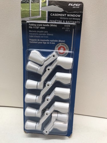 PLPCI H 4318 Casement Folding White Window Crank Handle Fit 11/32 in ...