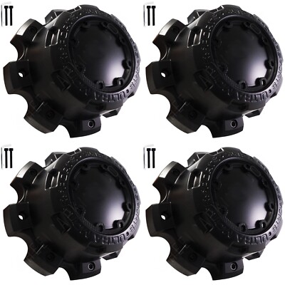 X4 Ultra Wheels Gloss Black Wheel Center Cap Caps # 89-9880 (4 CAPS ...