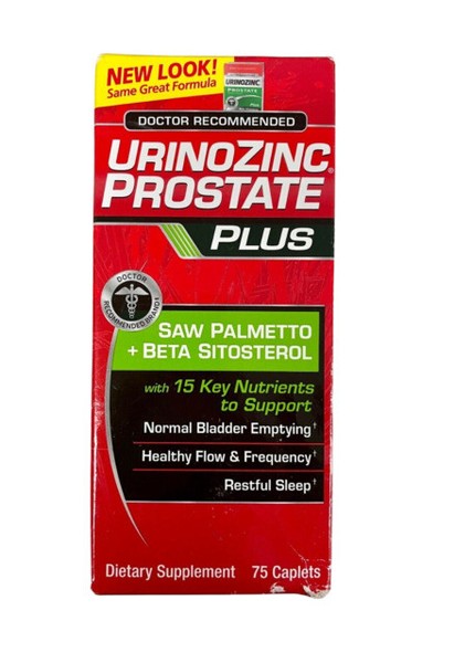 URINOZINC Prostate Plus Health Complex Beta Sitosterol & Saw Palmetto ...
