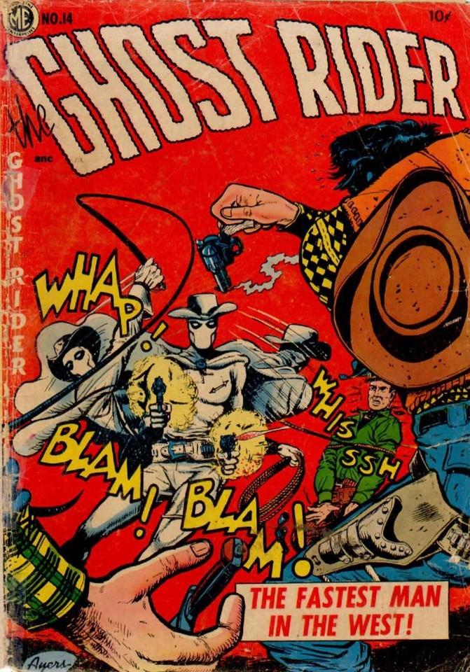 GHOST RIDER COMICS GOLDEN AGE 1950-1954 MAGAZINE ENTERPRISES FULL ...