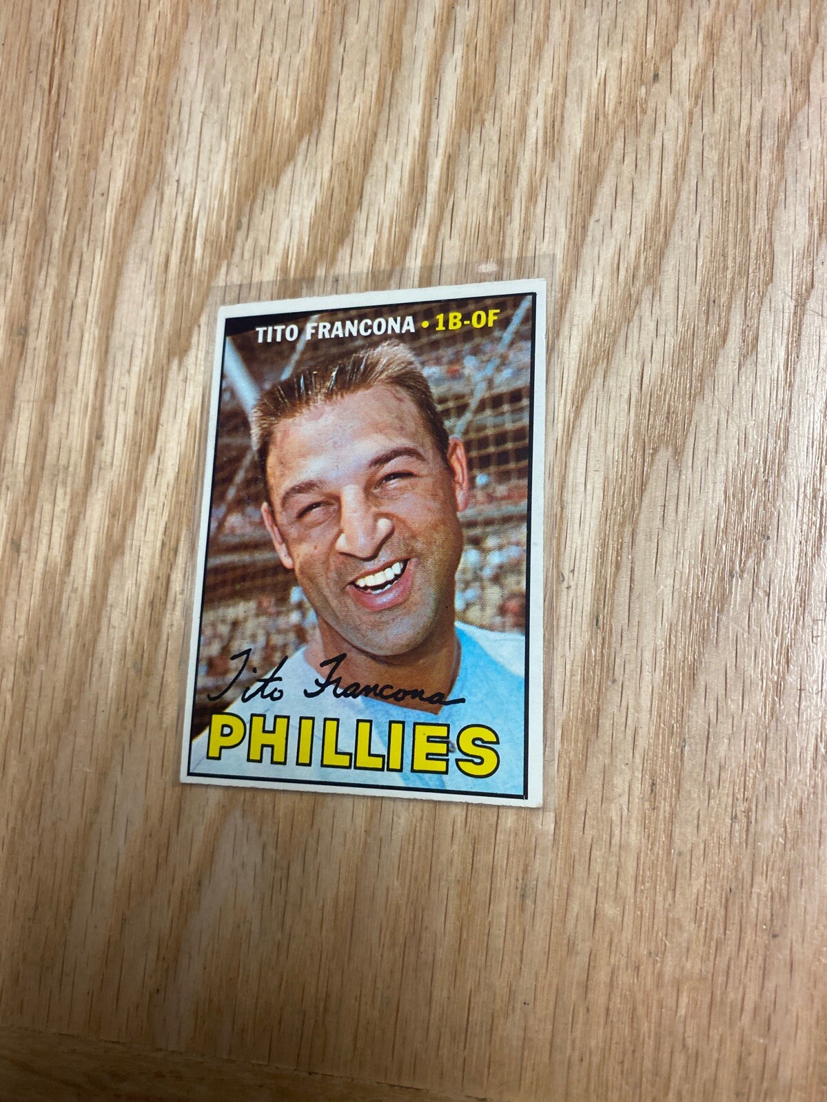 1967 Topps Tito Francona Philadelphia Phillies Card #443 | eBay