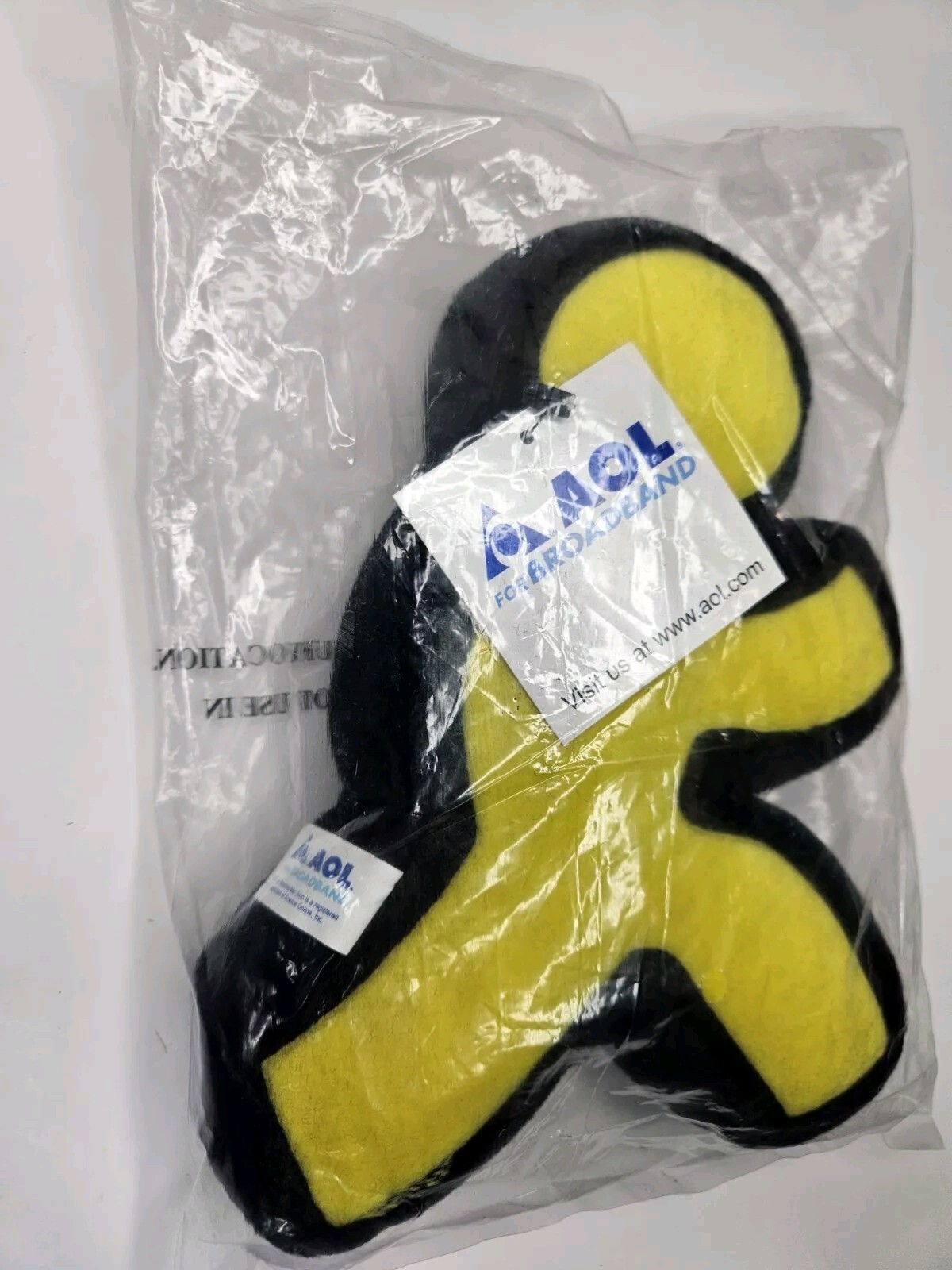 Vintage 90s 7” AOL Instant Messenger Running Man Logo Plush America ...
